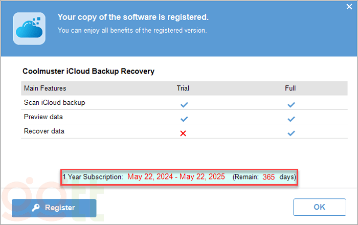 Coolmuster iCloud Backup Recovery Key Miễn Phí 1 Năm