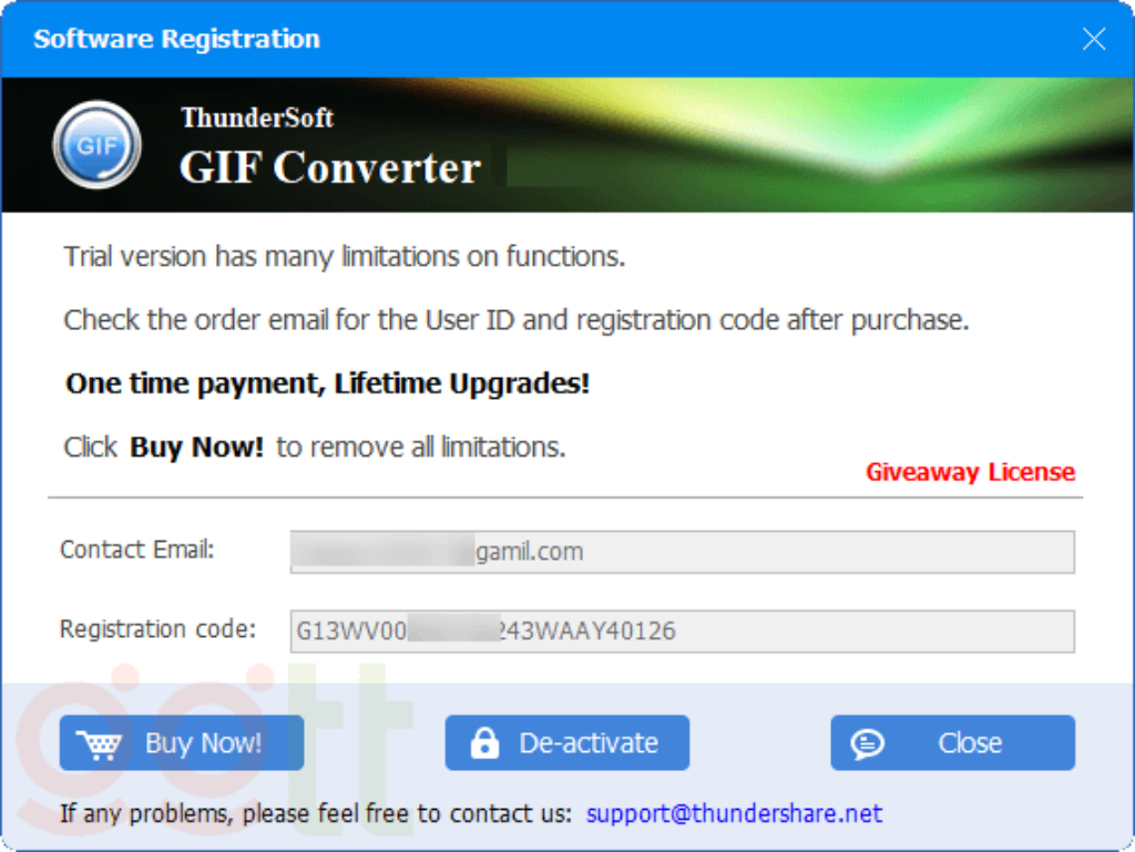 ThunderSoft GIF Converter Giveaway Key Bản Quyền