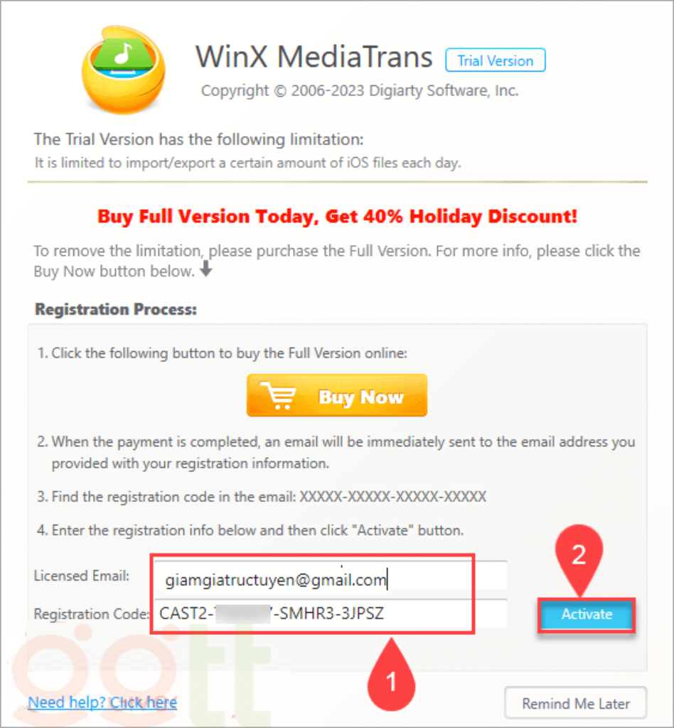WinX MediaTrans Key Bản Quyền Miễn Phí Trọn Đời 2024
