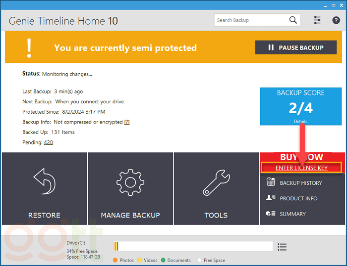 Genie Timeline Home 10 Key Bản Quyền Miễn Phí Trọn Đời