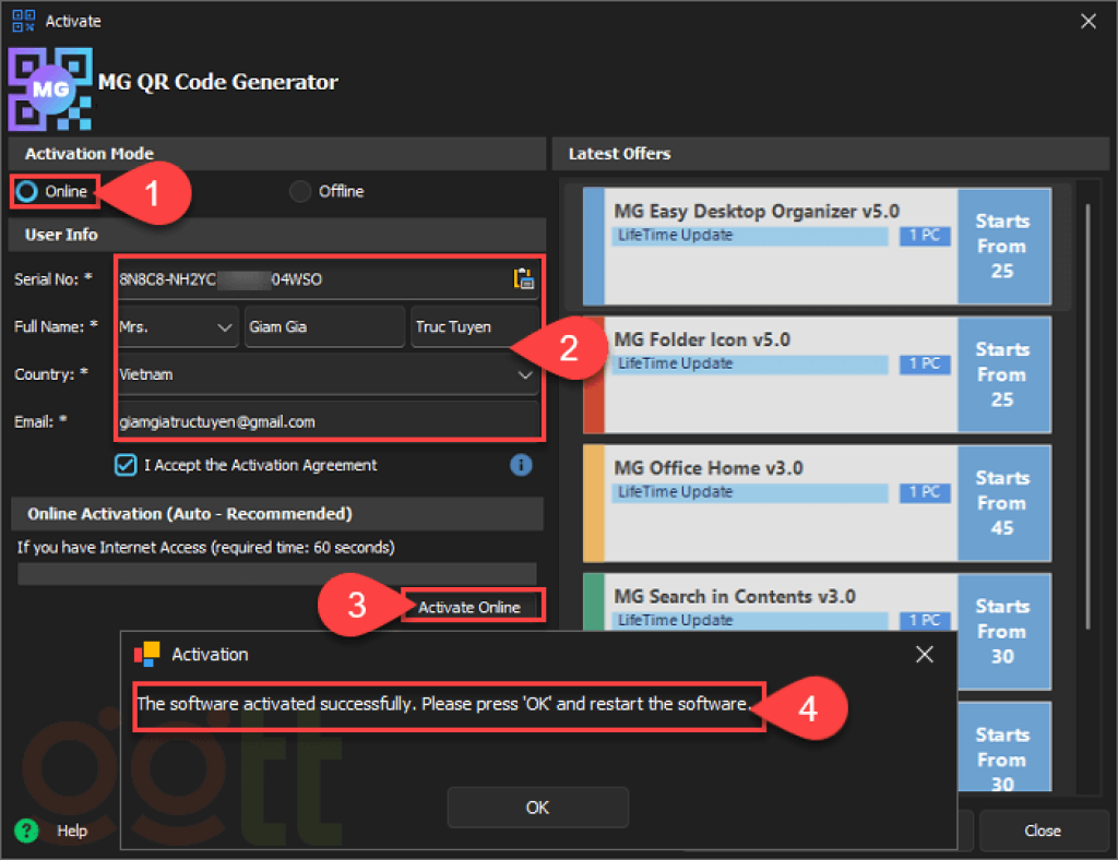 MG QR Code Generator Key Bản Quyền Miễn Phí Trọn Đời